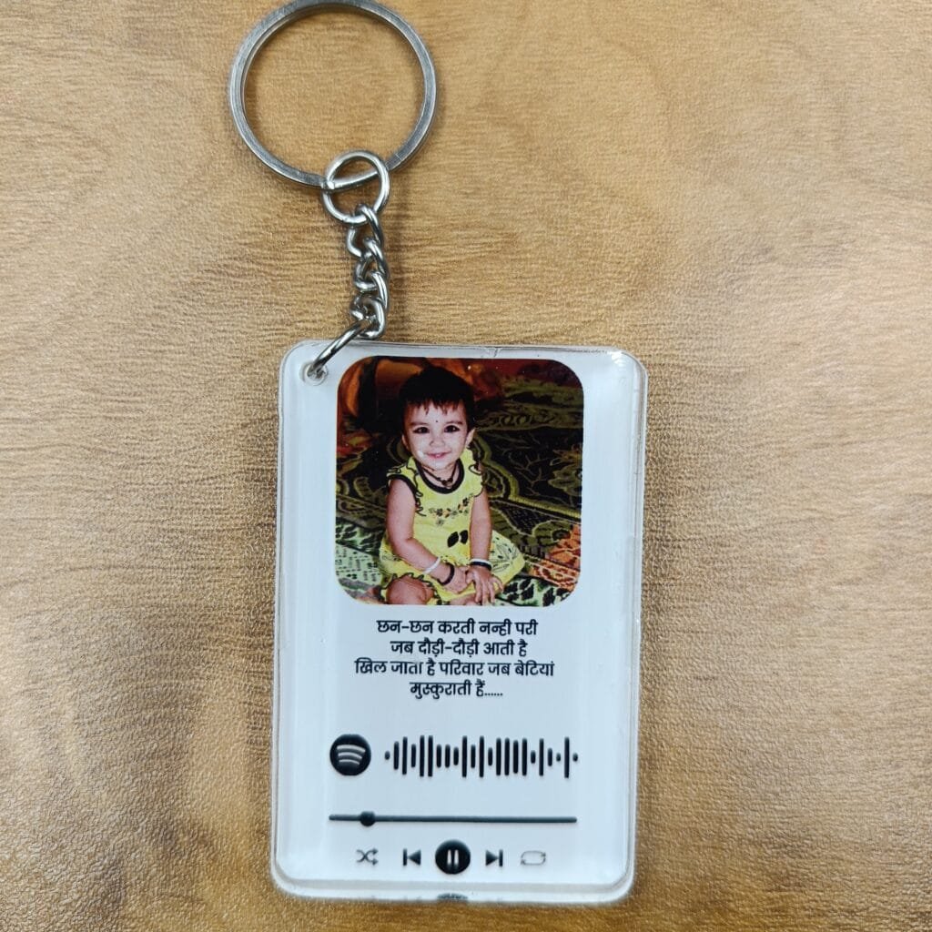 Print Cord Personalized Spotify Keychain